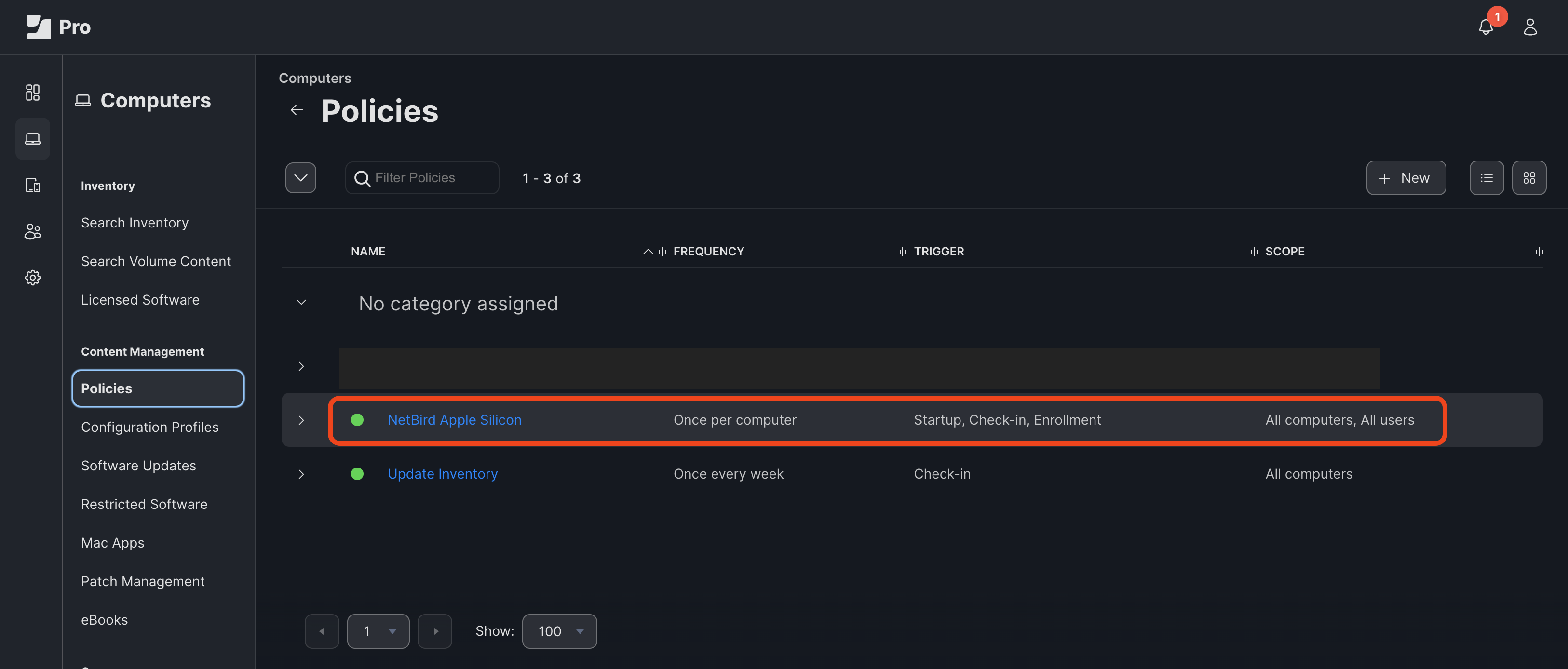 Deploying NetBird's with Jamf Pro - NetBird Docs